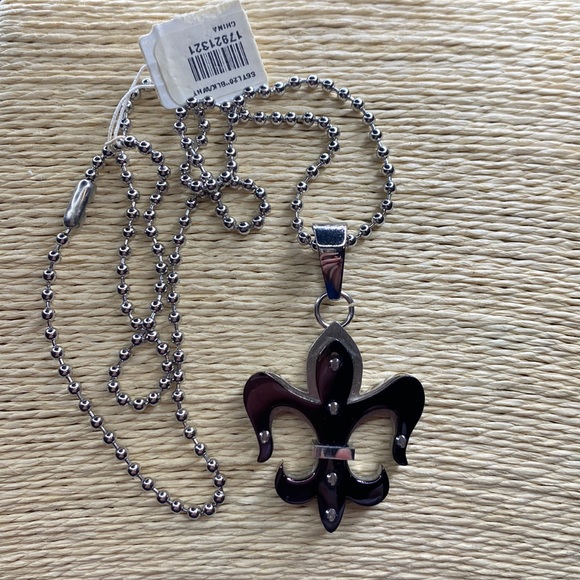 Jewelry | Fleur De Lys Lis Pendant Necklace | Poshmark